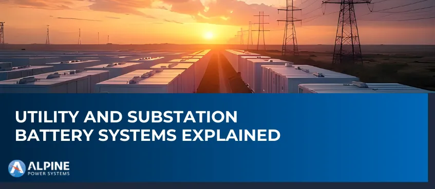 Utility and Substation Battery Systems Explained